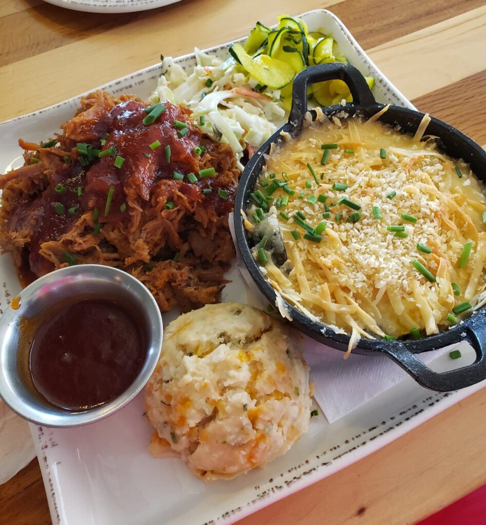 Chopped Pork Barbecue Plate at Homecomin’ Disney Springs - MouseDining